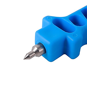 FOGWOWO 2-in-One Drip Irrigation Tubing Hole Punch with 20 pcs Plugs,Drip Irrigation Tool Used for 1/4 inch Fitting and Emitter Insertion,1 Pcs-Blue