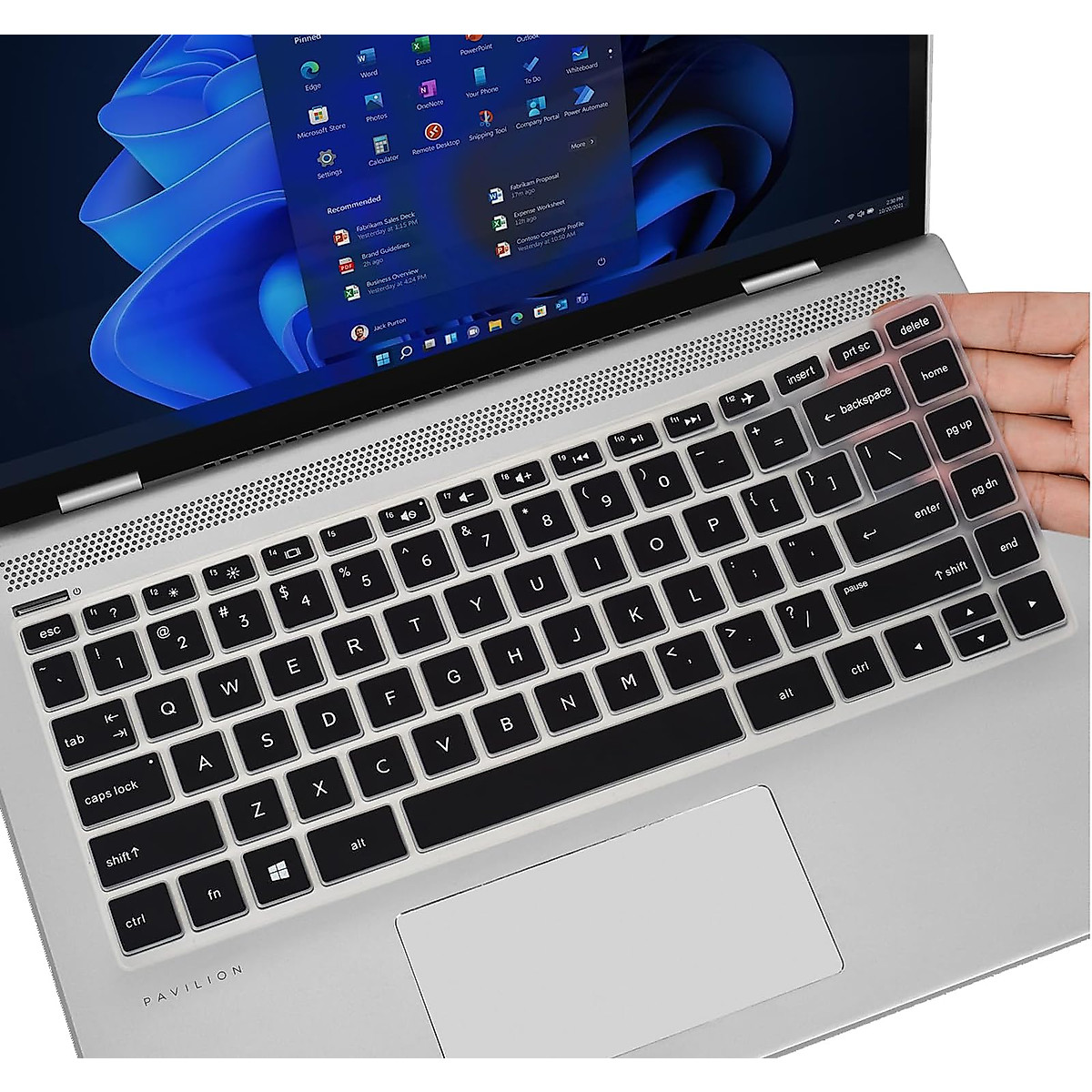 Keyboard Cover for HP Pavilion x360 14" /HP 14 Laptop 14-dq 14-fq 14-bf 14-cm/cf 14-df/dk/ds 14m-ba/cd 14m-dh 14-dq0052dx 14-dq0040nr/dq5009nr/dq0760dx/dq0762dx 14-fq1025nr/fq0033dx(Not Fit 14m-dw/dy)