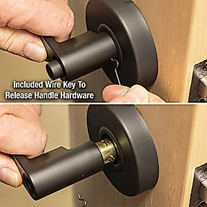 Master Lock SLCHPV10B Heavy Duty Lever Style Grade 2 Commercial Privacy Door Handle, Oil Rubbed Bronze Finish