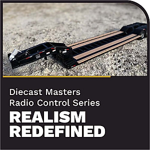 Diecast Masters RC Lowboy Trailer | Diecast Trailer Truck Accessory for Radio Control Tractor | 1:16 Scale Model Remote Control Trailer Attachment | Diecast Model 27008