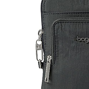 Baggallini womens Securtex® Anti-theft Activity Crossbody Bag Cross Body, Charcoal, One Size US