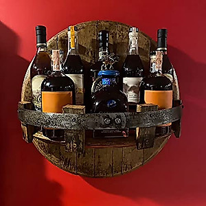Wall Mount Wine Rack - Wood Wine Storage Racks - Storage Rack Home Decor Whiskey Wine Accessories Display Shelf for Home Kitchen Bar Cabinets (1PC)