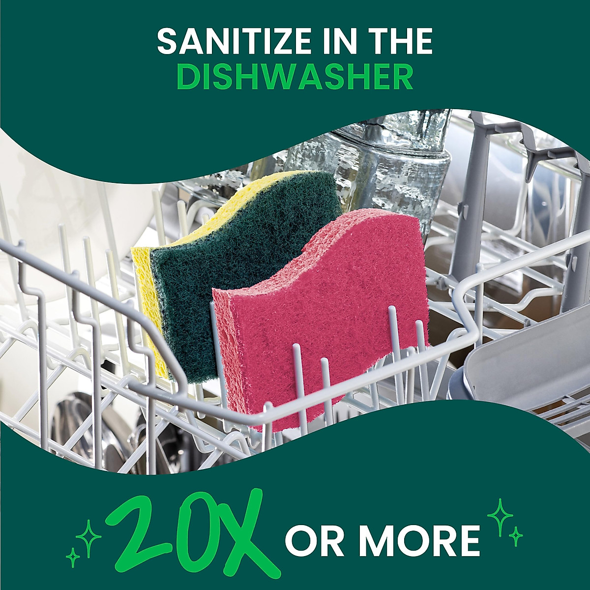 Scotch-Brite Brite Delicate Care Scrub Sponge 3/Pkg, 3 Count (Pack of 1)