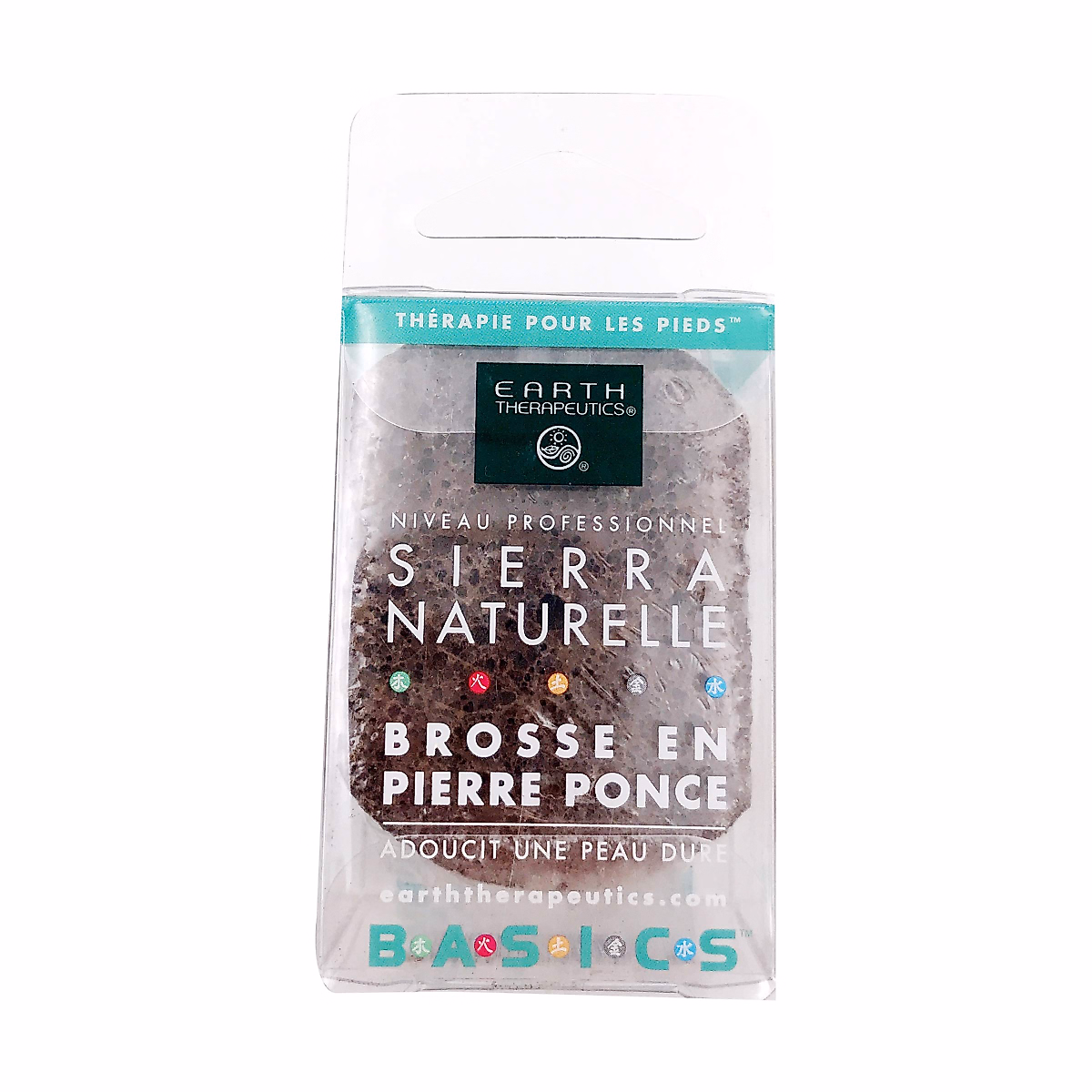 EARTH THERAPEUTICS Pumice Stone with Brush, 1 EA