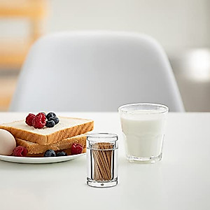 GLEAVI Cotton Pad Dispenser 3Pcs Holder Dispenser Cotton Swab Storage Box Cotton Cotton Round Pads Holder Apothecary Jar Makeup Remover Pad Containers for Bathroom Toothpick Dispenser