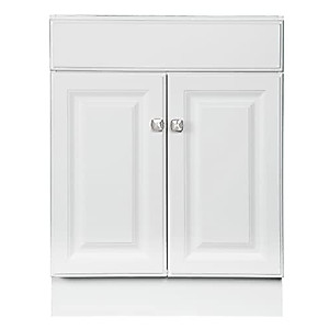 Design House Wyndham Unassembled Bathroom Vanity Cabinet Without Top, 24 in, White
