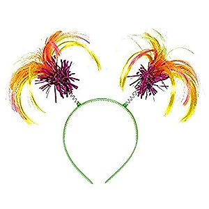 Amscan Ponytail Headband, Party Accessory, Neon, 8" x 5"