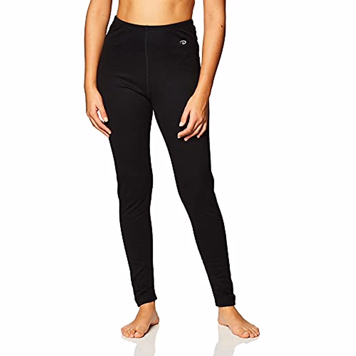 Duofold Women's Mid Weight Wicking Thermal Leggings, Black, X Large