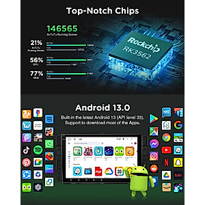 Eonon CarPlay & Android Auto Car Stereo Receiver, Android 10.0 Car Stereo 2+32GB Car Radio, Compatible with Chevrolet/GMC/Buick-8 Inch-Q80SE