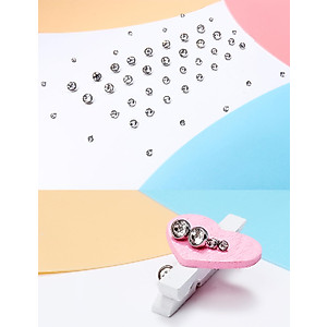 Gadeaila 14G Dermal Piercing Jewelry, 48Pcs Titanium Anchor Tops with 2/3/4MM White CZ Diamonds, for Women & Men