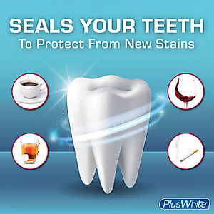 Plus White Post Whitening Stain Rinse - Protects Against Smoking, Wine, & Coffee - Dentist Recommended Whitening Teeth Rinse (6 oz, Pack of 1)