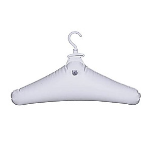 Coat Hanger 5pcs/Pack Inflatable Clothes Hanger Foldable Creative Hanger No Trace Rotatable Clothing Storage Holder Clothes Hanger (Color : 5pcs White)