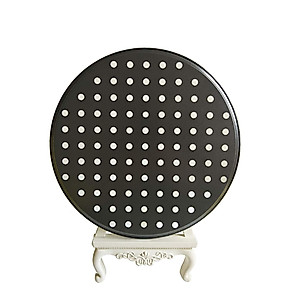 CRYDAY Non stick round pizza pan with holes for oven best perforated carbon steel pizza tray (10 inch)