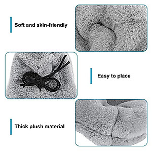 DONGKER Corner Fleece Bird Blanket, Warm Parrot Cuddle Nest Hanging Toy Comfort Parrot Cage Snuggle Hut for Parakeet Cockatiel Pigeon Parrots Cockatiels