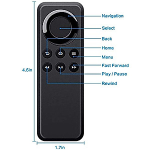 New CV98LM Replacement Remote Compatible with Amazon Fire TV Stick and Amazon Fire TV Box W87CUN CL1130 LY73PR PE59CV DV83YM CE0700 S3L46N E9L29Y EX69VW LDC9WZ A78V3N Without Voice Function