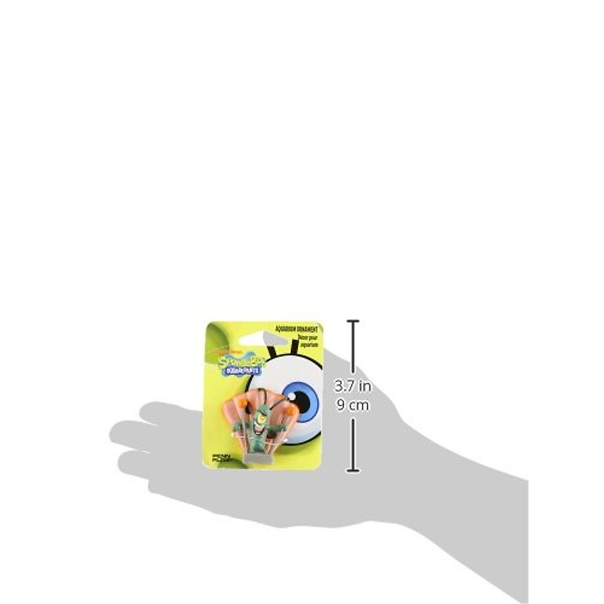 Penn-Plax Officially Licensed Spongebob Squarepants Aquarium Ornament – Plankton (Mini/Small Size) – Perfect for Freshwater and Saltwater Tanks