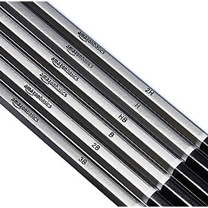 Amazon Basics Sketch and Drawing Art Pencil Kit - 17 Piece Set