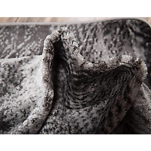 Unique Loom Sofia Collection Area Rug - Albert (6' 1" x 9' Rectangle, Dark Gray/ Gray)