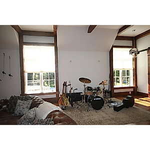 Linen Roman Shades, Fabric Utopia Natural(100% sheer linen), chain mechanism, Roman Shades for Windows, Window Treatments, Custom Made