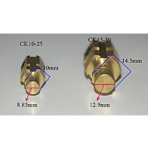 RIVERWELD TIG Welding Cable Panel Connector-Plug DKJ10-25 200Amp Dinse Quick Fitting Red and Black Color 2pcs