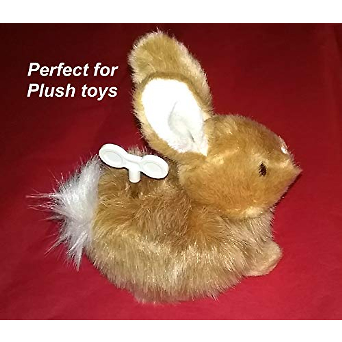 Two Child Safety Butterfly Winding Keys for a Music Box, Large White Key for Musical Movement - - Easy Wind Key - - 2 Extra Long Keys - - Mouse Ears - - Key for Music Box - - Music Box Key