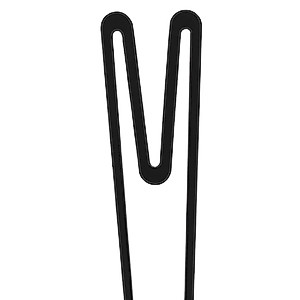 Saterkali Toddler Chop-stick Food Grade Learning Chop-sticks Helper for Kids High Temperature Resistance M Shape Learning Chop-stick Baby Accessories Black