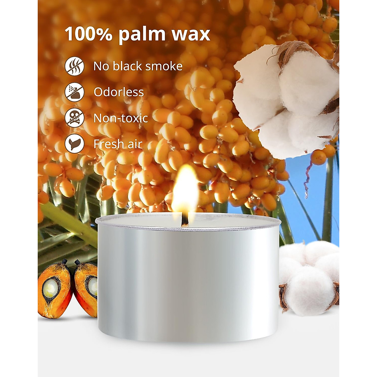 Tealight Candles 4 Hours Clean Tea Candles 240 Pack, Long Burning White Unscented Tea Candles for Weddings, Home, Pool,Shabbat