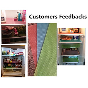 Cafurty 6 Pcs Refrigerator Liners, Can Be Cut Refrigerator Mats Waterproof Fridge Pads Vegetable Fruits Fresh Pad Drawer Table Placemats Cabinet Protective Pads Shelves Mats