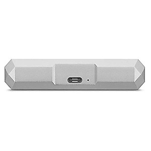 LaCie Mobile Drive, 5 TB , External Hard Drive HDD – Moon Silver, USB-C USB 3.0, With Rescue Services (STHG5000400)
