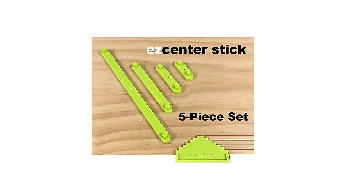 EZ Center Finder Set for Precise Woodworking Center Marking Guide