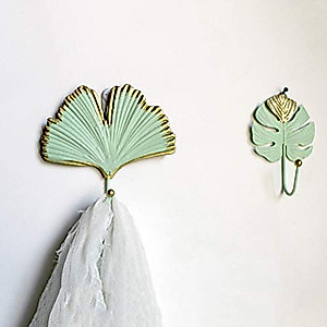 Cabilock Towel Hooks Towel Hooks Towel Hook 4pcs Wall Hooks Palm Leaf Monstera Leaf Shaped Hook Coat Hooks Hat Robe Hook Entryway Key Hanger Towel Hooks Towel Hook Towel Hook