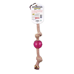 Mammoth Pet Products Large 20" Extra 3 Knot Tug w/TPR Ball