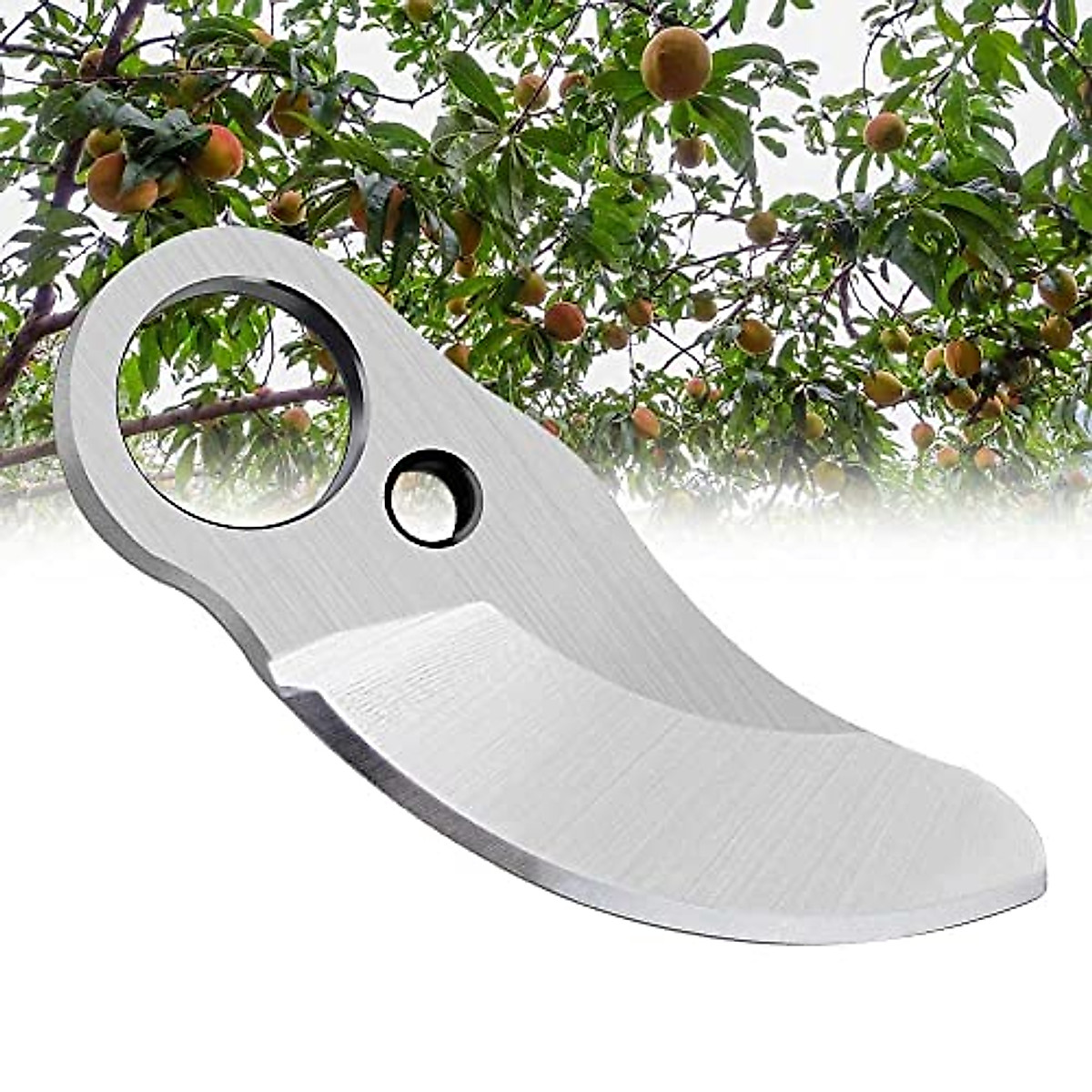 Replacement Blade for Electric Pruning Shears, SK5 High Carbon Steel Replace The Blade, 25MM/28MM/30MM Cutting Diameter, Silver ( Color : 1 pair , Size : 28mm moving blade )