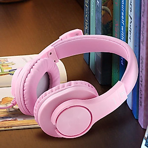 Meedasy Kids Adults Over-Ear Gaming Headphone for Xbox One, Bass Surrounding Stereo, PS4 Gaming Headset with Microphone and Volume Control for Laptop, PC, Wired Noise Isolation (Pink)