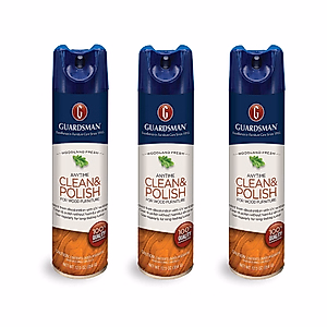 Guardsman Clean & Polish For Wood Furniture - Woodland Fresh - 12.5 oz - Silicone Free, UV Protection (3)