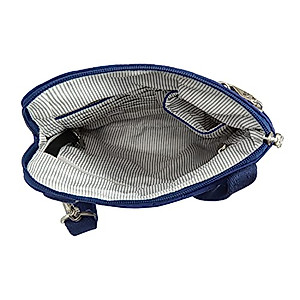Travelon Anti-Theft Boho Slim Crossbody, Lush Blue Solid