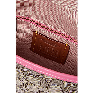 COACH Signature Jacquard Soho Bag- Purse for Women - Textile Construction - Detachable Carry Handle Petunia One Size One Size