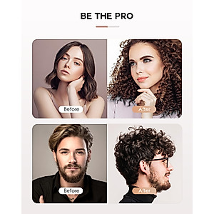 Elilier 3/8 Inch Small Curling Iron, 9mm Tiny Curling Iron Wand Barrel for Medium Long Hair, Ceramic Skinny Long Barrel Curling Iron w LCD Display, Curling Wand w Heat Glove for Styling, Tight Curls