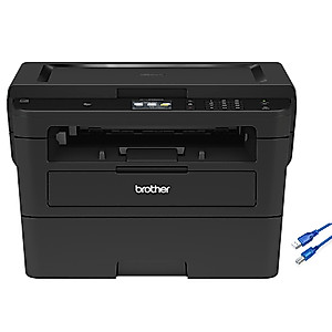 Brother Compact Monochrome Laser Wireless All-in-One Printer HL-L2395DW, Flatbed Copy & Scan, Auto Duplex Printing, 2.7" Color LCD touchscreen Display, 36 ppm, Cloud-Based Printing & Scanning+GM Cable