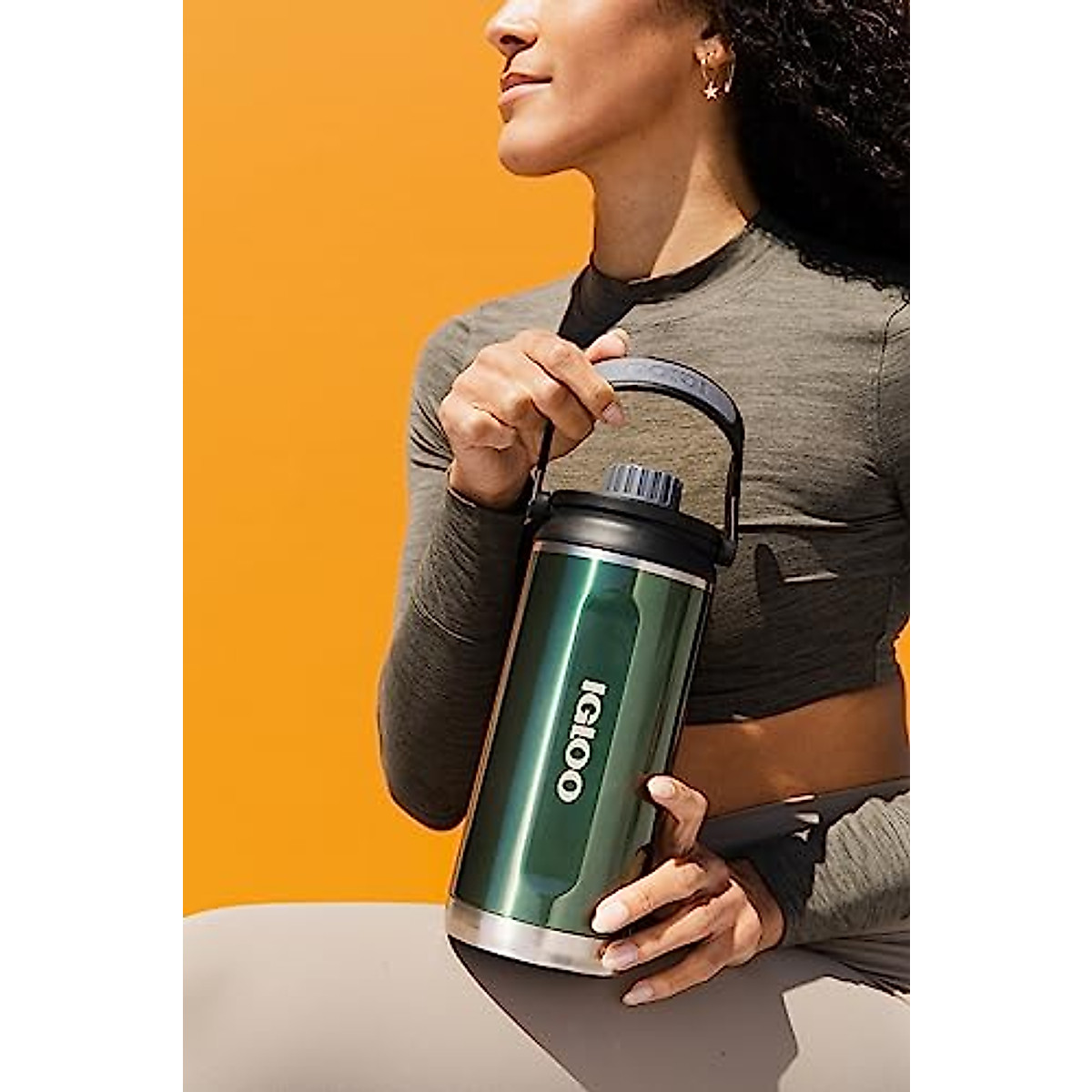 Igloo, 36 OZ Stainless Steel, Twist ‘n’ Chug Bottle, Carbonite