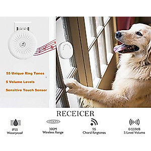 IOEN Smart Bell Dog Doorbells,Dog Bell Potty Communication,Professional Dog Door Bell Potty Dog Training Bell Buttons (1 Activator)