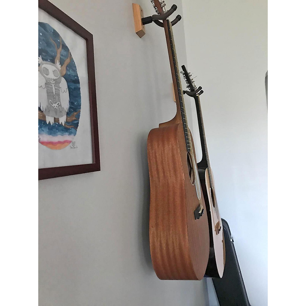 Top Stage® Hardwood Home & Studio Guitar Hanger Wall Stand, JX18-NA