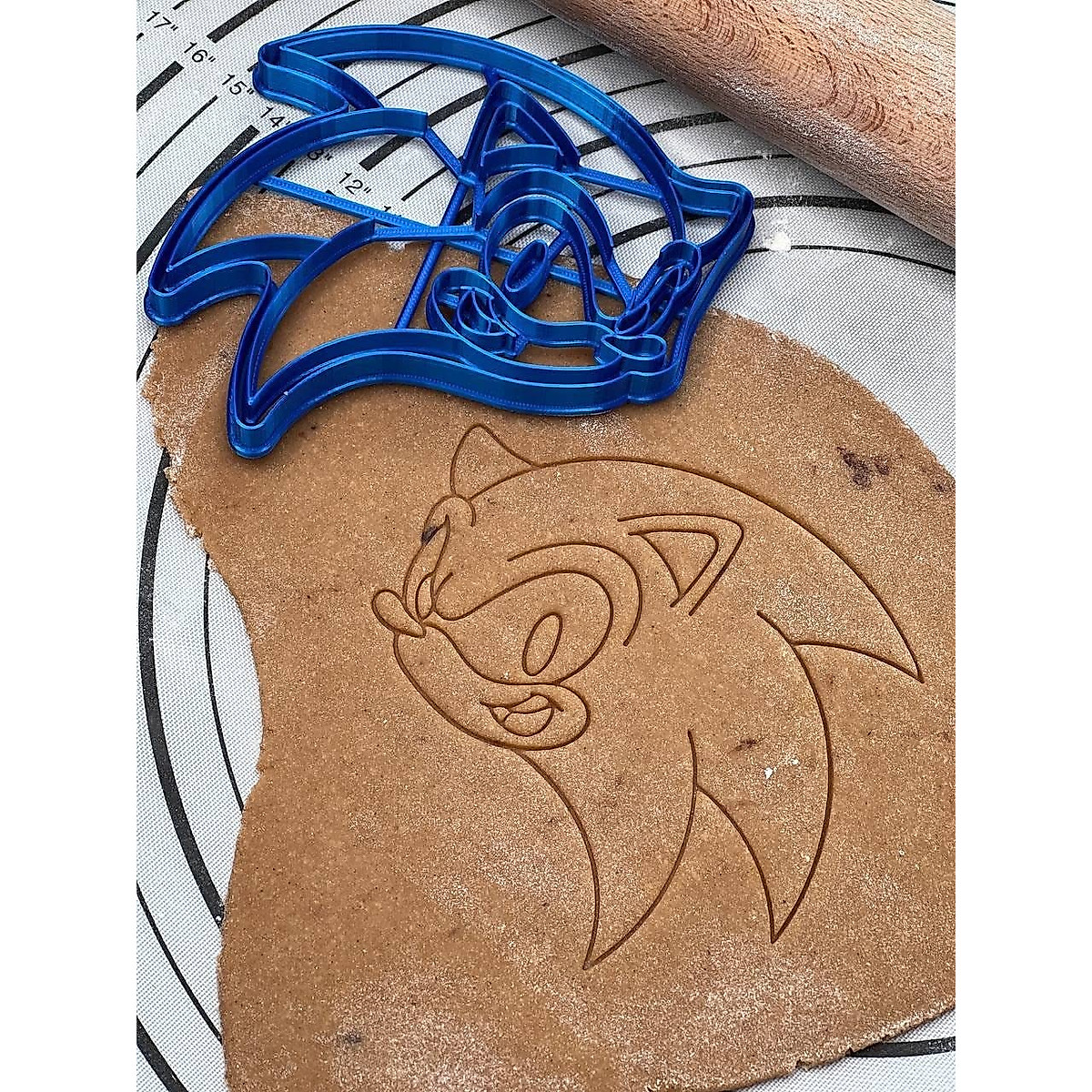 Sonic Head Cookie Cutter & Mold 4.75” inches Produced by 3D Kitchen Art
