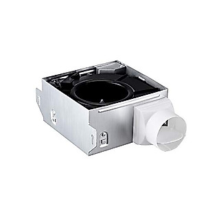 Tech Drive Bathroom fan 50 CFM, 1.0Sone DC Motor with No Attic access Needed Installation,Very Quiet Ventilation and Exhaust Fan, Ceiling Mounted Fan, White