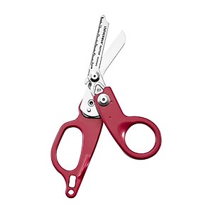 LEATHERMAN, Raptor Response Emergency Shears with Ring Cutter and Oxygen Tank Wrench, Made in the USA, Crimson