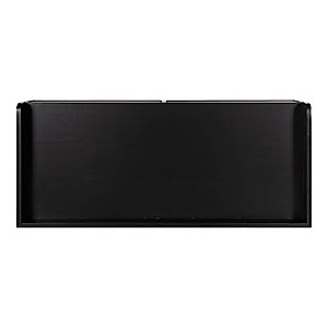 Kate and Laurel Kitt Modern Floating Shelf with Drawers, 28 x 12 x 6.5 inches, Black, Chic Floating Storage Console Table or Desk for Wall