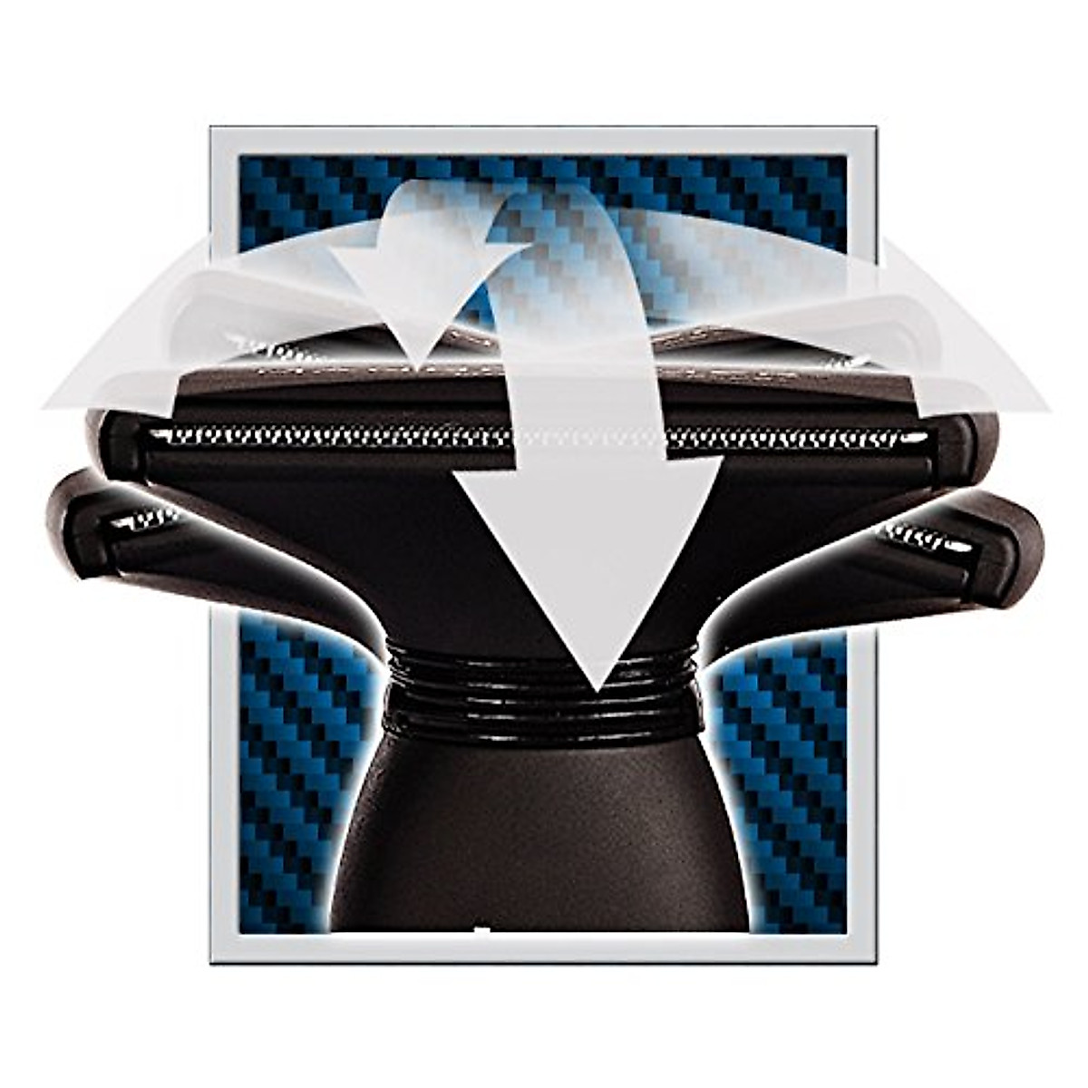 MANGROOMER Lithium Max Plus+ Back Hair Shaver (New 7th Generation) Complete Attachment Head With Shock Absorber Neck & New 50% wider Blade Design