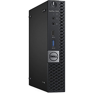 Dell OptiPlex 7050-micro Intel Core i5-7600T 2.8 GHz, 16GB RAM, 256GB M.2-NVMe, Windows 10 Pro 64bit (Renewed)