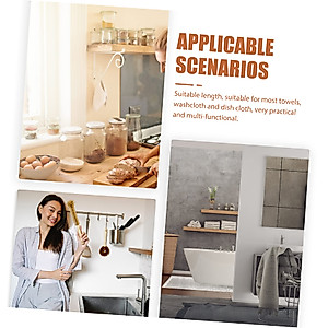 EVANEM Rotating Towel Rail Wall Mounted Hooks Swivel Towel Rack Wall Mounted Clothes Rack Bathroom Towel Hook Towel Rack for Bathroom Coat Hanger Bathroom Swing Arm Towel Bar Towel Rod