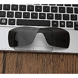 Sunglass Lenses Replacement Polarized for Oakley Batwolf Sunglasses (Stealth Black)